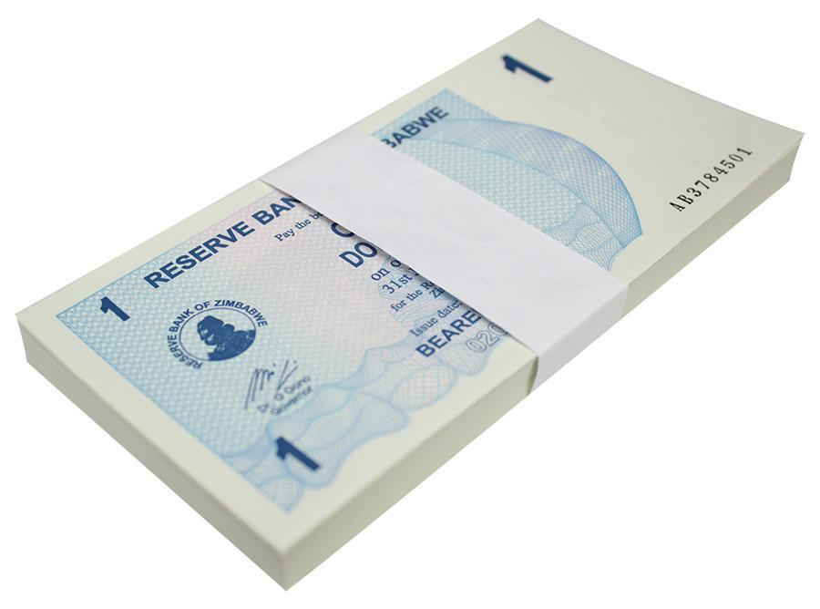 ZIMBABWE 1 DOLLAR BEARER CHEQUE, 2006, NEW– Onehundredtrillion.com