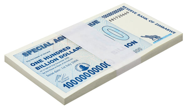 ZIMBABWE 100 BILLION DOLLAR SPECIAL AGRO-CHEQUE, 2008, NEW ...