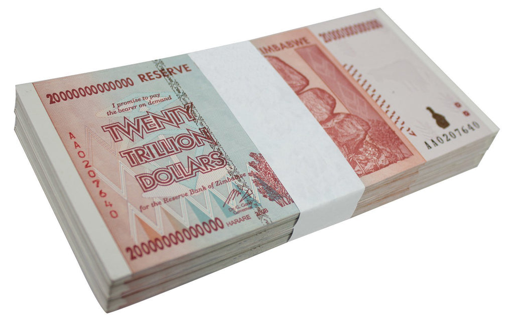 ZIMBABWE 20 TRILLION DOLLAR BANKNOTE, 2008, AA SERIES, NEW ...