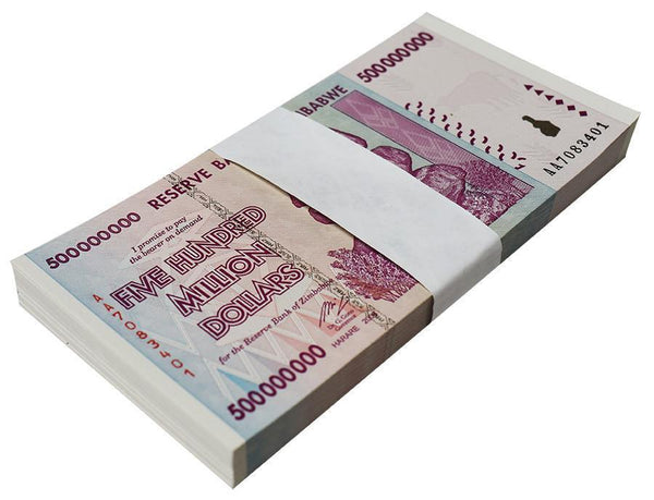 ZIMBABWE 500 MILLION DOLLAR BANKNOTE, 2008, AA SERIES, NEW ...