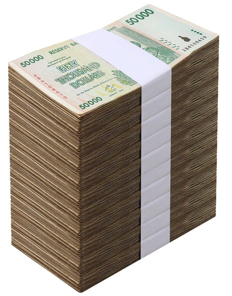 ZIMBABWE 50,000 DOLLAR BANKNOTE, 2007, USED– Onehundredtrillion.com